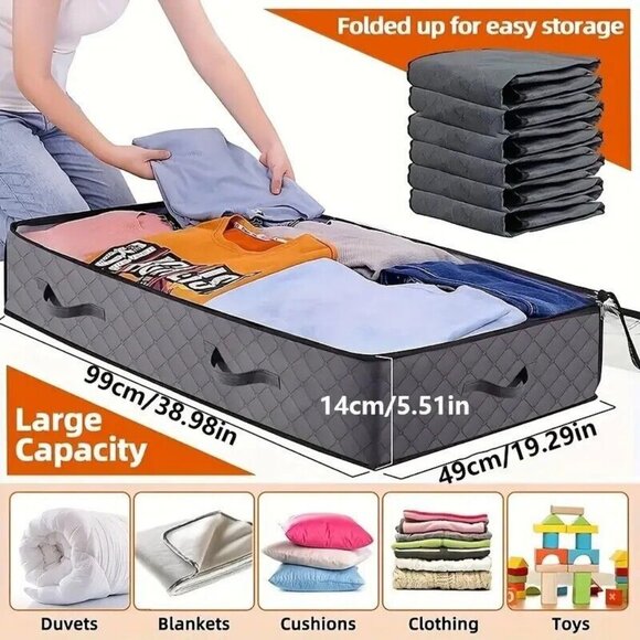 Unbranded | Storage & Organization | Flexible Zippered Under Bed ...